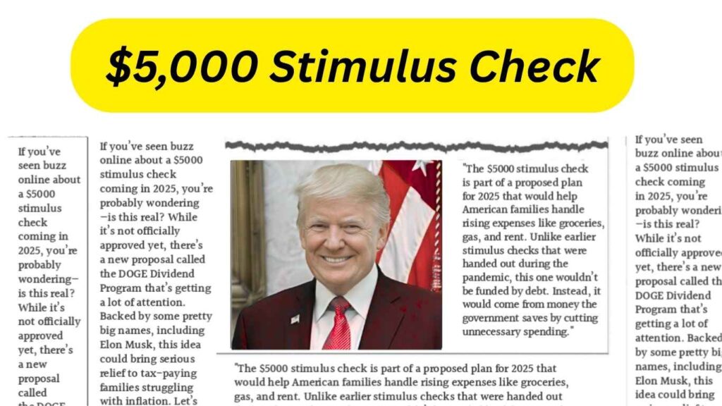 The $5,000 Stimulus Check 2025: What You Need to Know - San Diego